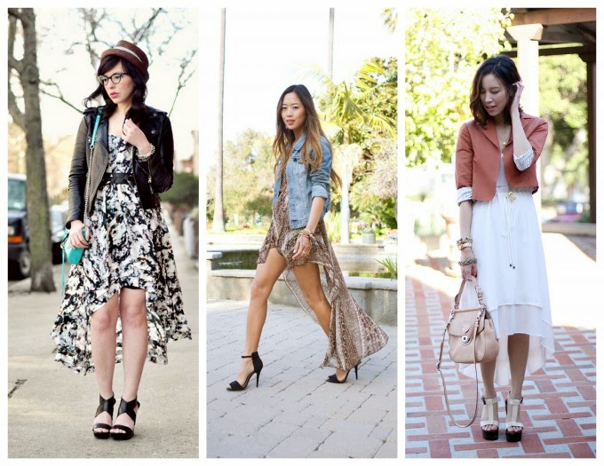 Violet High-Low Dresses UK: 2014 Fall High Low Styles Match Ideas