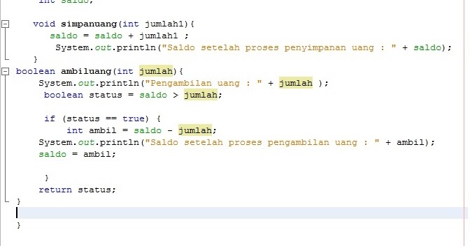 Contoh Program Sederhana Tentang Method Di Dalam Kelas