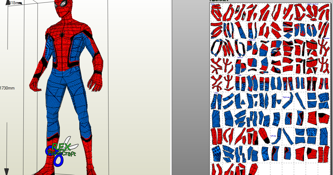 Rex Papercraft's BOX: Spiderman Life size Papercraft
