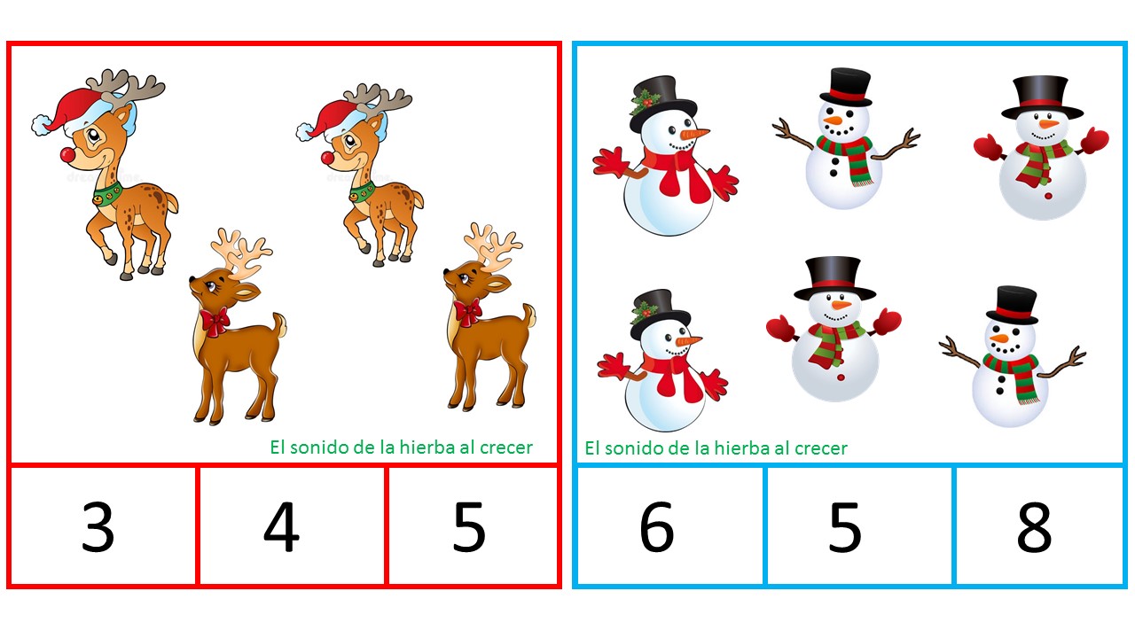 TEACCH: Matemáticas muy navideñas - El Sonido de la hierba al crecer