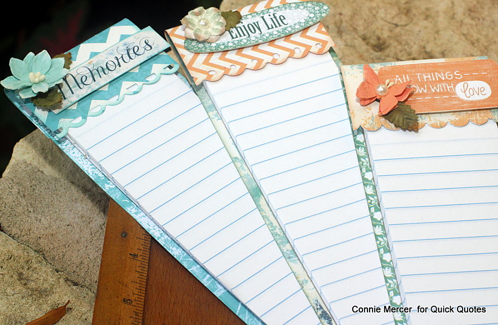 crafty goodies: Notepads with Quick Quotes~