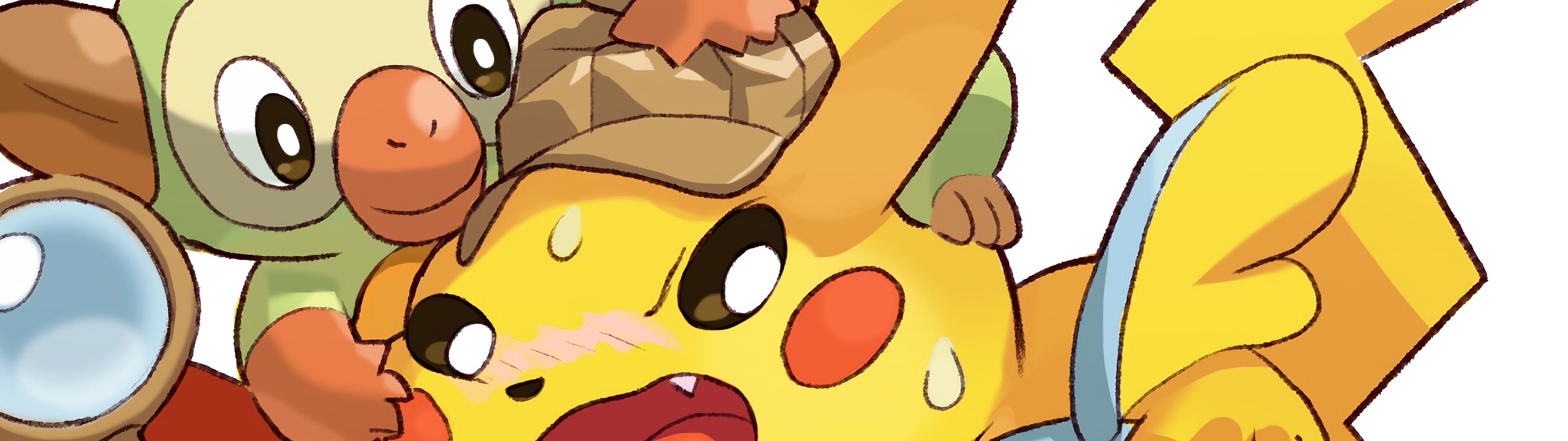 Pikachu, Sobble, Scorbunny, Grookey, Pokemon Sword and Shield, 4K, #25 ...