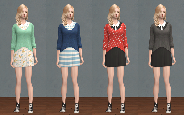 The Sims 2 Finds: Veranka - Pullover Dress 3t2 AF