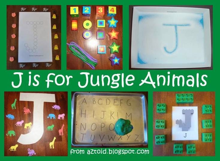 Life with a toddler: Tot School- J is for Jungle Animals