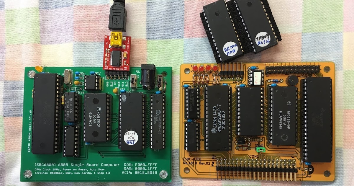 SBC6809をつくる: SBC6809+IOでASSIST09が走る