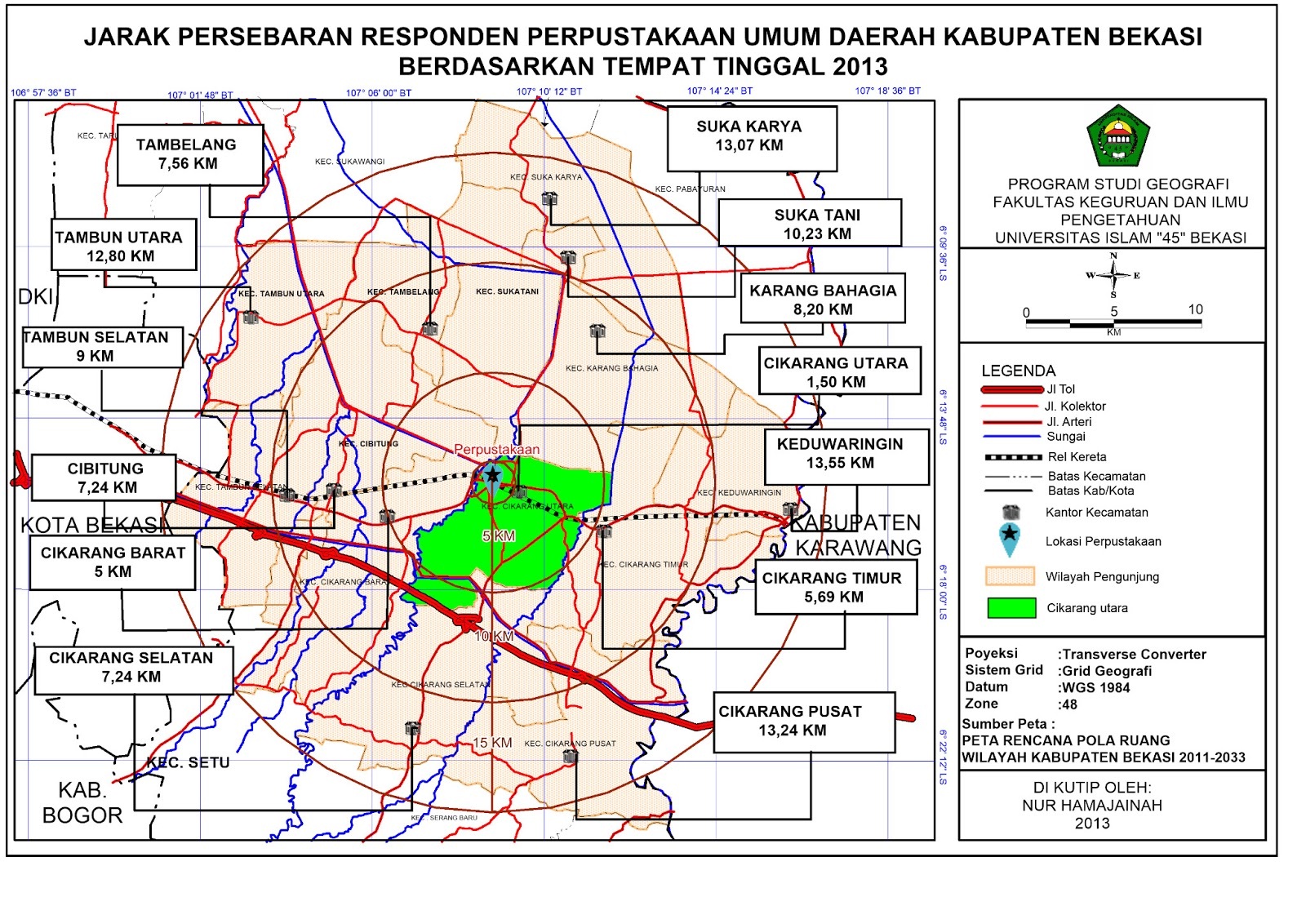 PETA KABUPATEN BEKASI