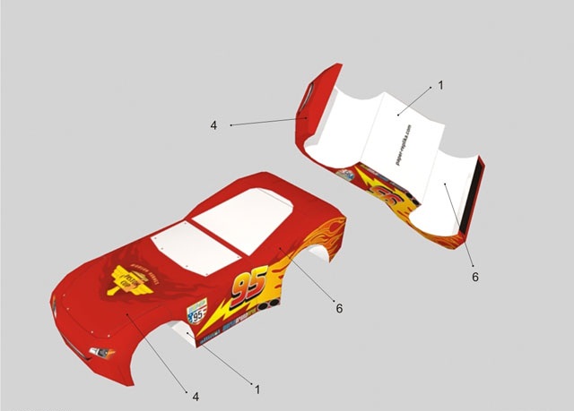 Lightning Mcqueen Paper Craft « Cute Papercraft