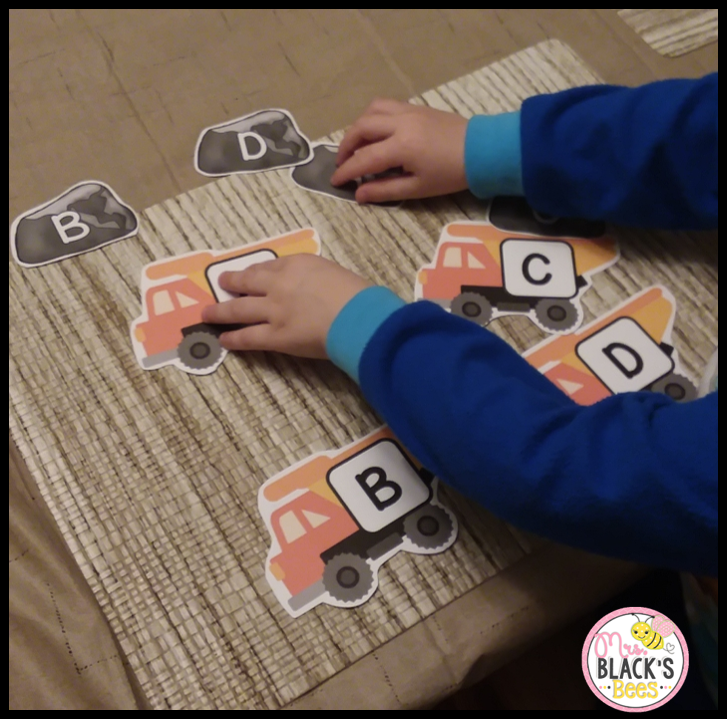 Construction Sensory Bins | Mrs. Black's Bees