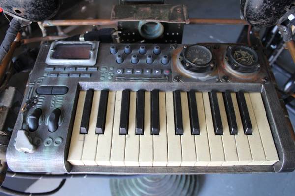 MATRIXSYNTH: STEAMPUNK Axiom 25 Controller and Stand