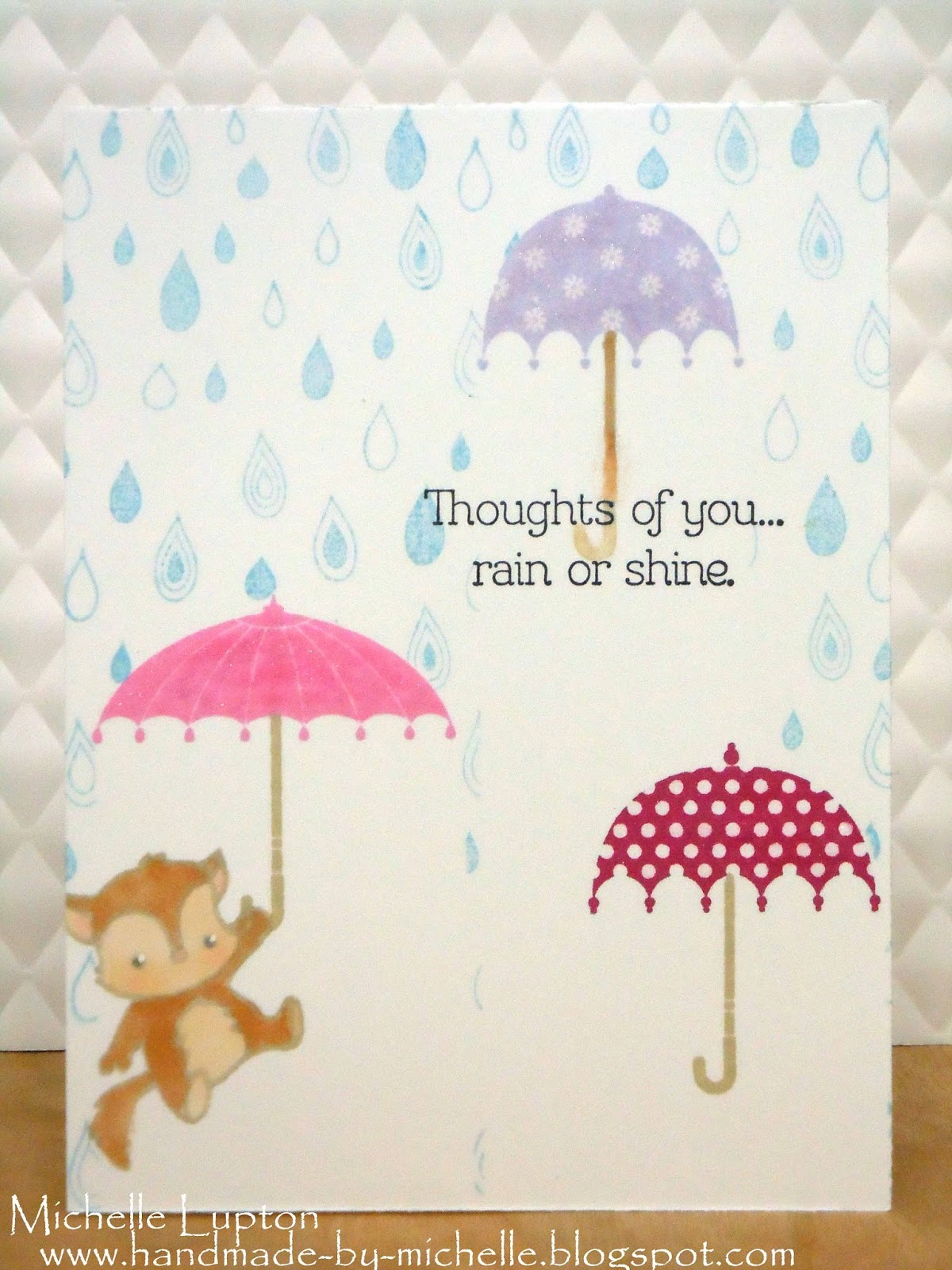 Handmade by Michelle: It's raining, it's pouring