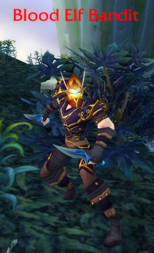WoW Rare Spawns: Blood Elf Bandit and the Blood Elf Bandit Mask