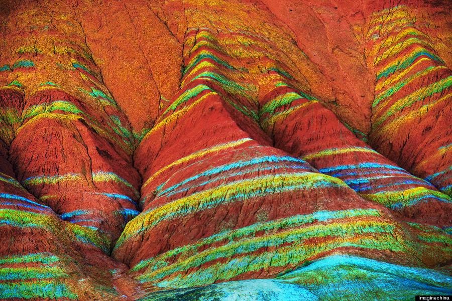 THE MARIAN SHRINE: Rainbow mountains in China