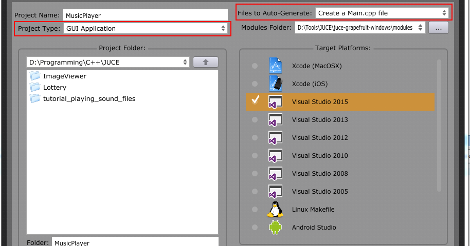 About Software: [JUCE] Basic File Structure of JUCE Project