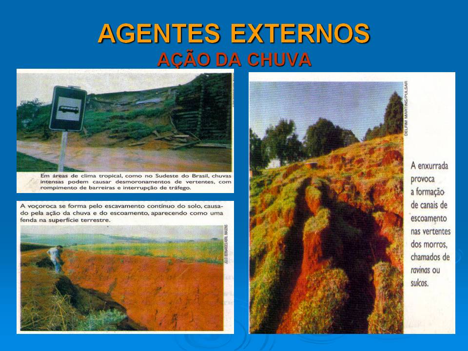 BIBOCA AMBIENTAL : AULA - GEOFÍSICA - AGENTES EXTERNOS DO RELEVO