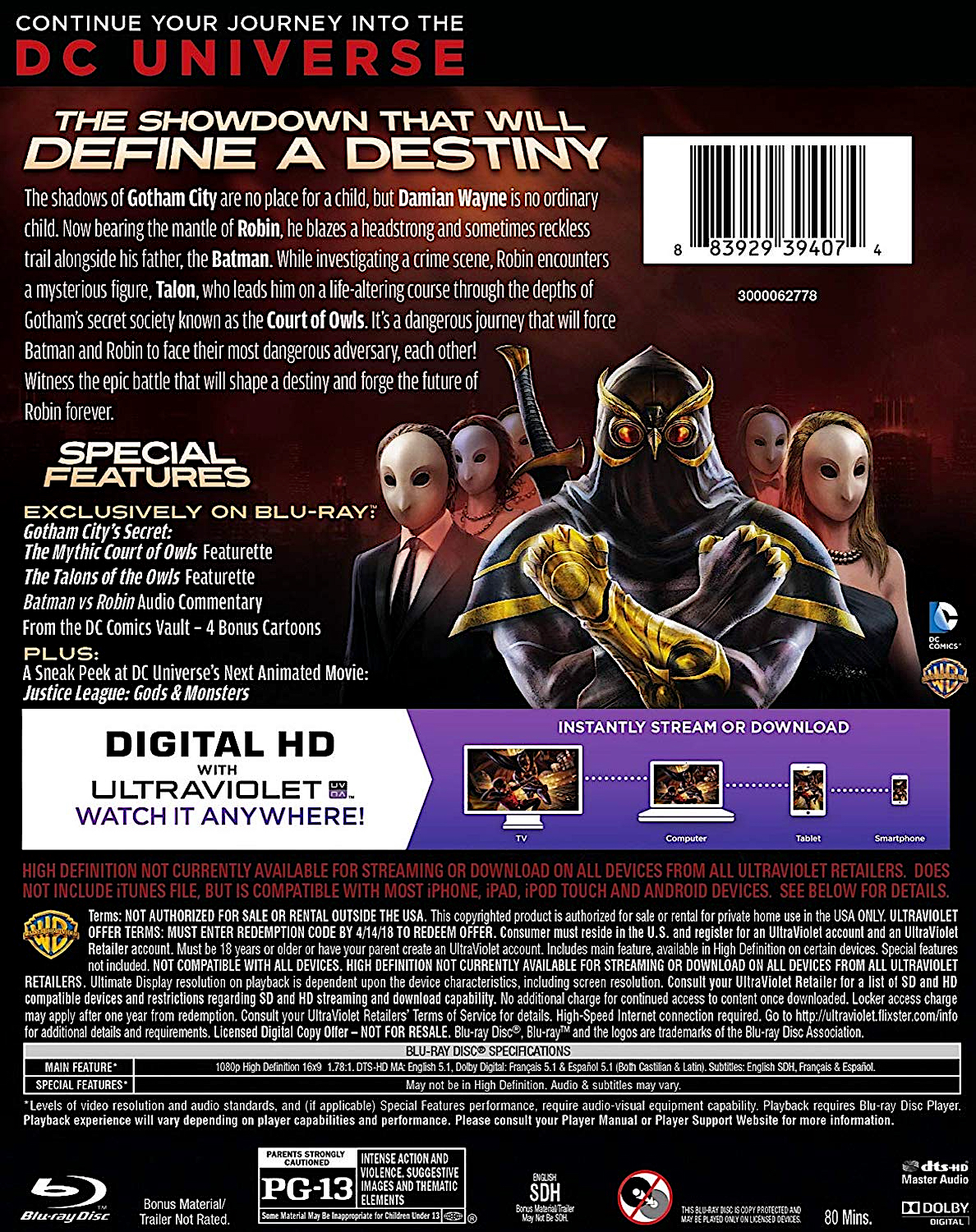 blu-ray and dvd covers: MARVEL / DC CINEMATIC UNIVERSE BLU-RAYS