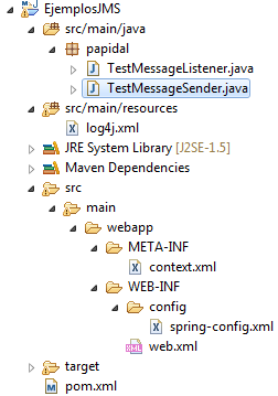 Papidal: Colas de mensajería (Maven, Spring-JMS y ActiveMQ)