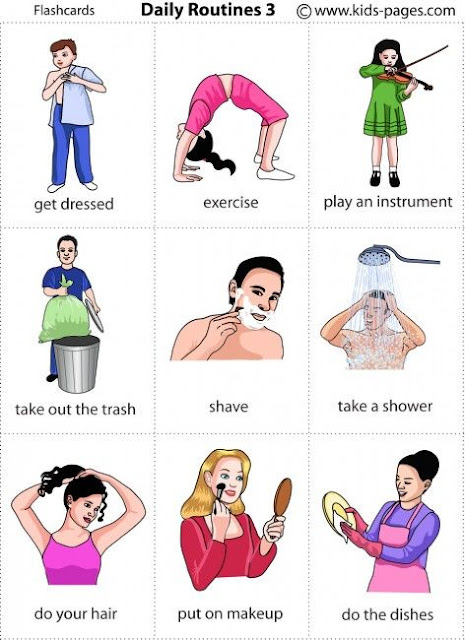 actividades diarias o rutinas diarias en ingles: rutinas diarias