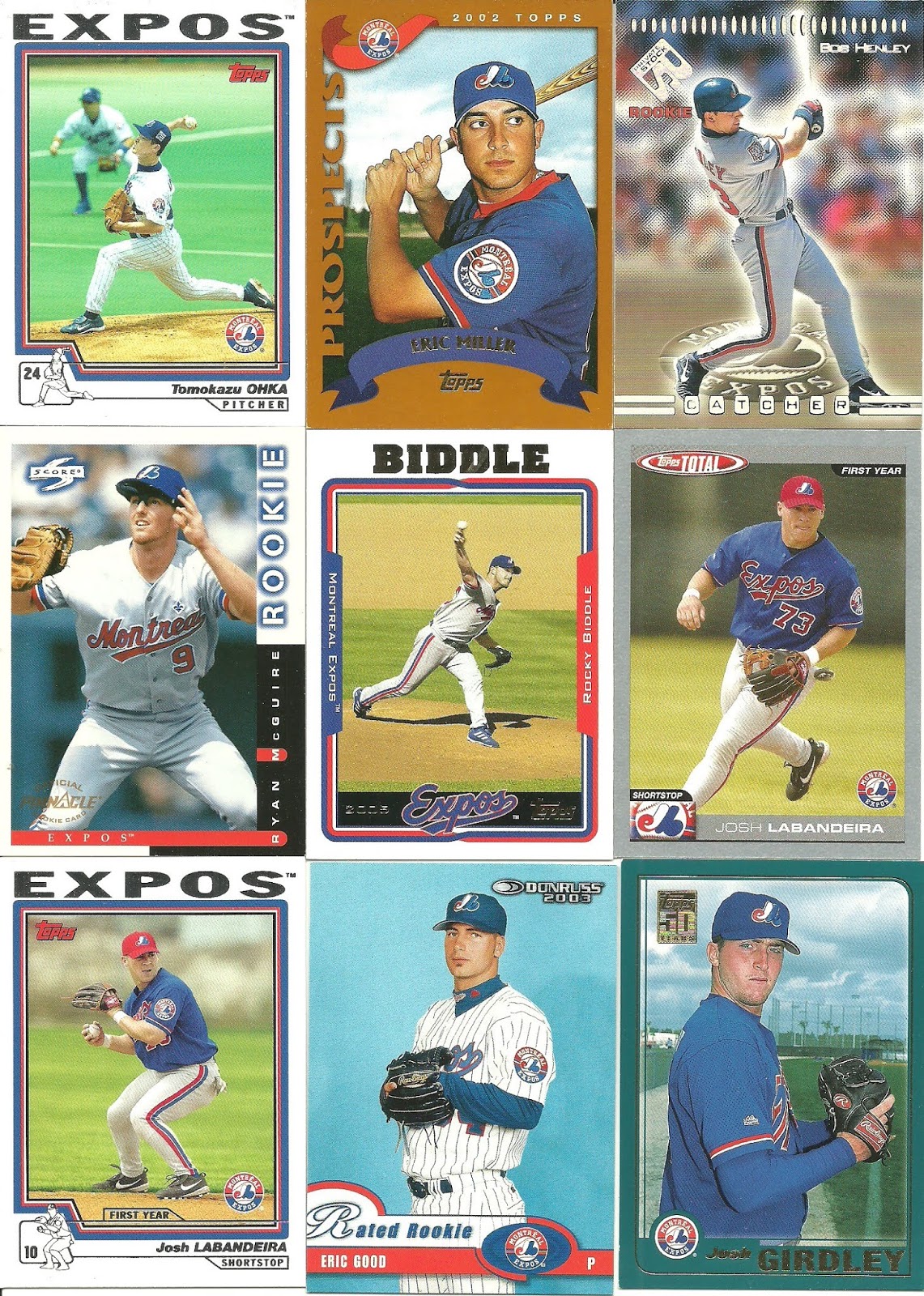 Not Another Baseball Card Blog: One Million Expos: A Sample