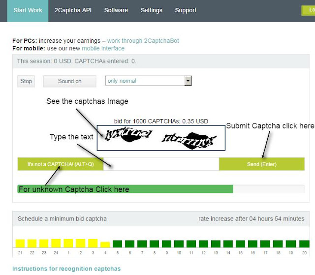 2Captcha Work Details