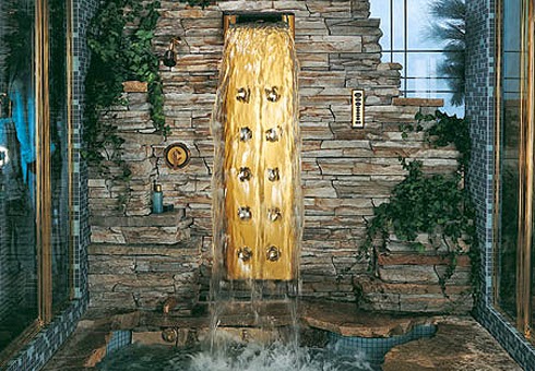 Waterfall Showers - Interiors & Exteriors.