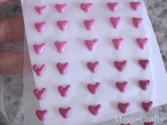 Mega•Crafty: Valentine's Paper Tape Candy (Candy Buttons)