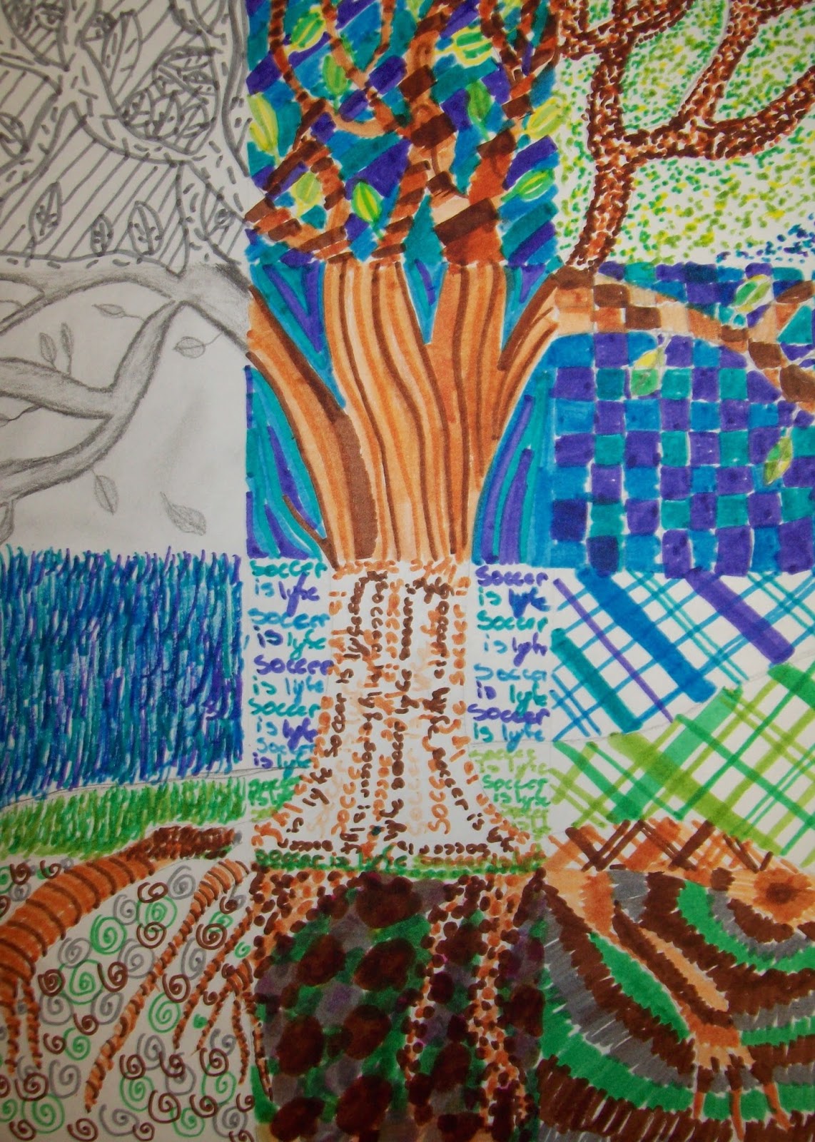 my artful nest: a tree full of techniques