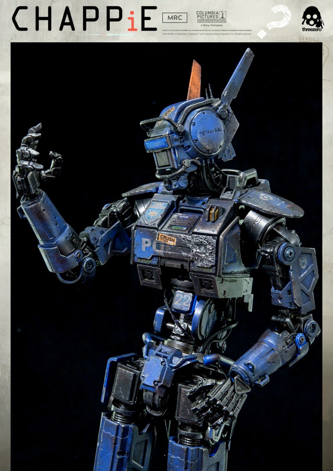 toyhaven: Recently Announced: ThreeZero 1/6th scale CHAPPiE 12-inch ...