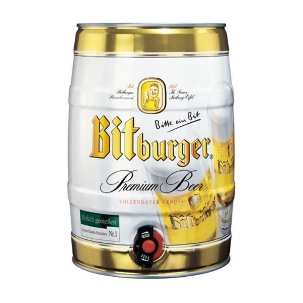 La Boutique de la Cerveza: BITBURGER PREMIUM BEER BARRIL - 5 L