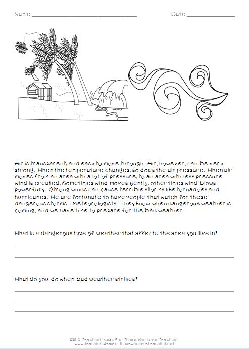 Classroom Freebies Too: The Air and The Weather