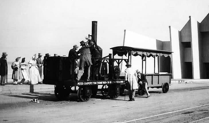 Old Photos of Tom Thumb, the First American-Built Steam Locomotive ...