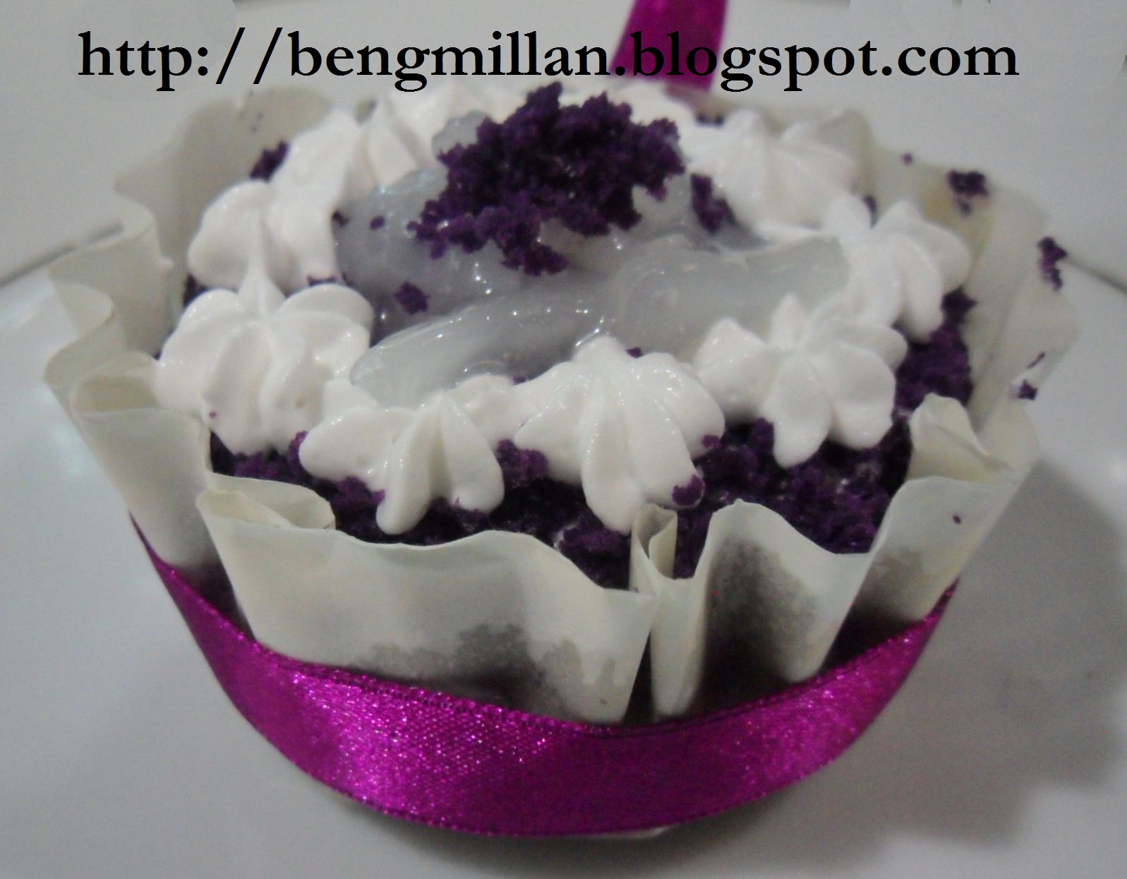 .: UBE- MACAPUNO CAKE in SINGLE SERVING