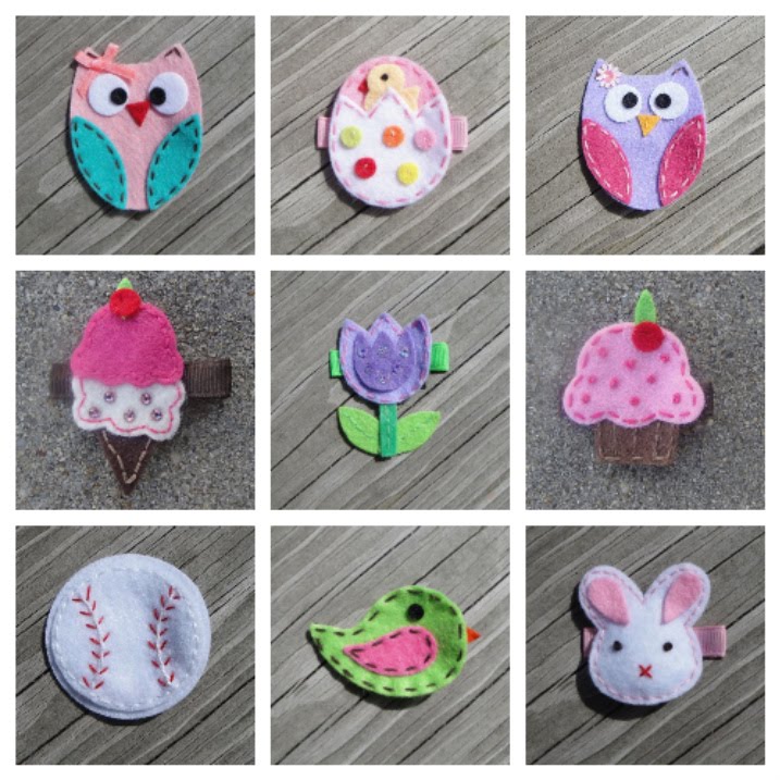 Emmy's Closet: NEW felt clips!!