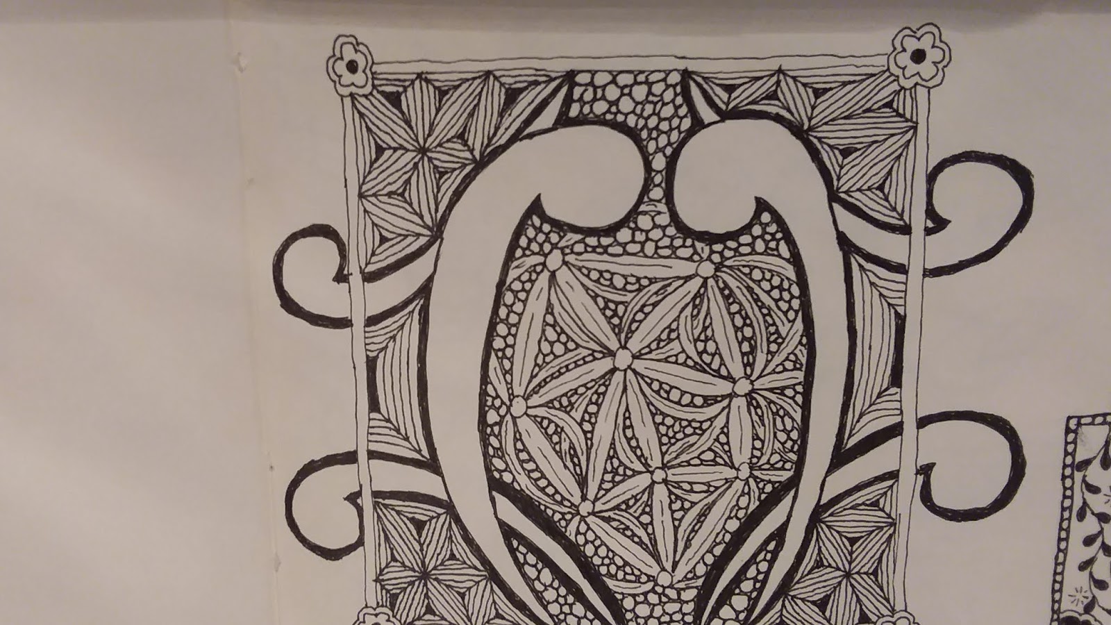 Tangles and More: More traditional Zentangle® art: Dingbatz and Dingsplatz