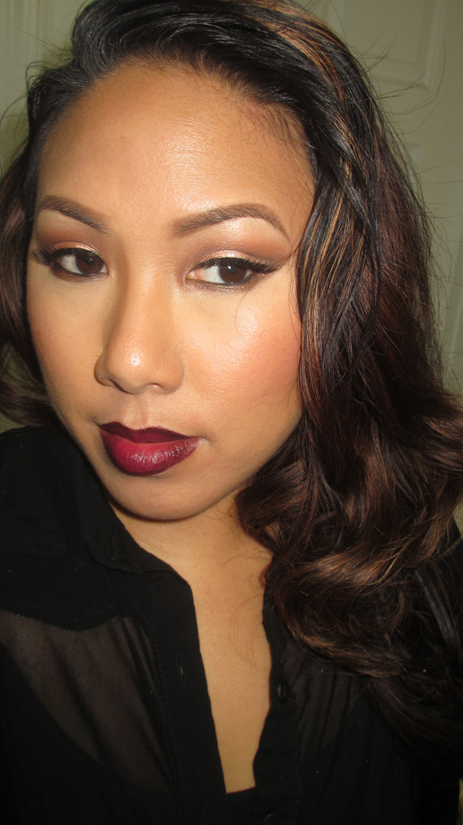 Tutorial: Glam Fall Look with Dark Vampy Lips | Makeup By RenRen