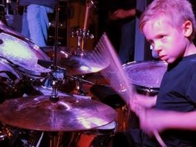Truth and Beauty: Avery Molek. Seven-year-old drummer.