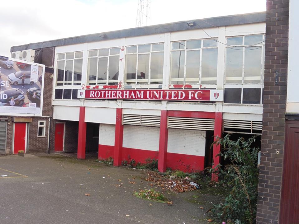 The Rainham End.: Millmoor - Rotherham United