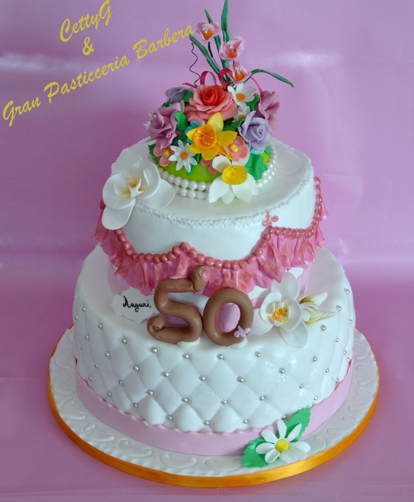 50 anni ... torta in fiore!