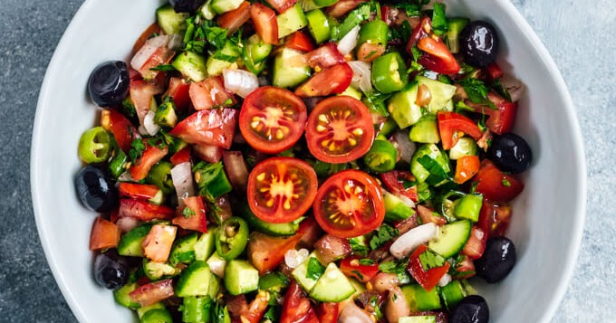 Chopped turkish salad recipe | LEBANESE RECIPES