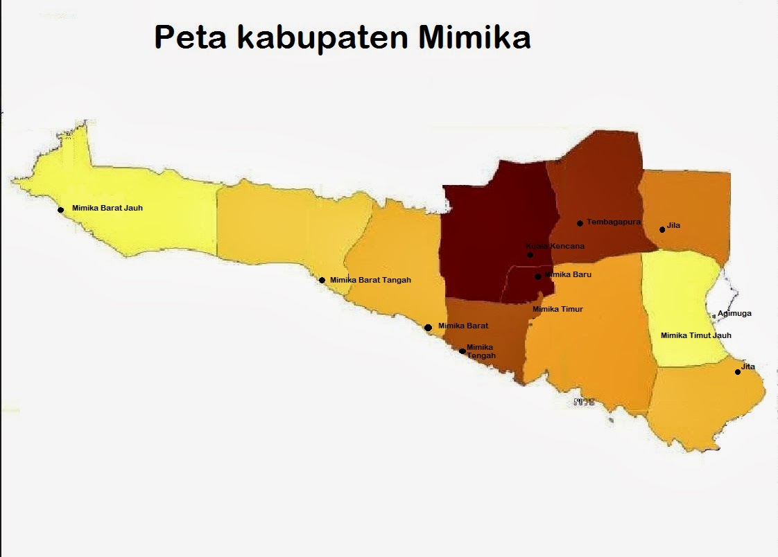 peta papua: Peta Mimika