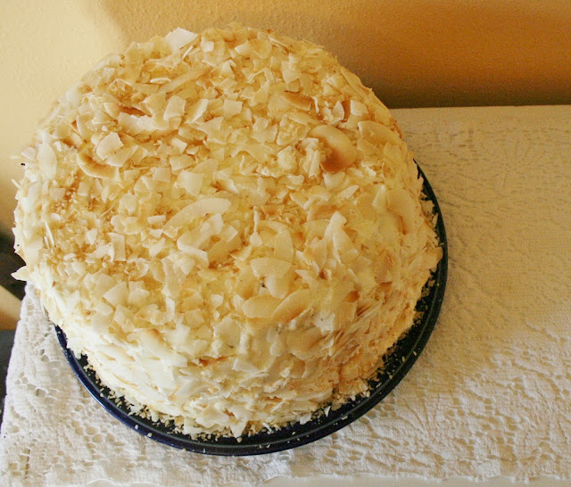 Breathe in and Bake: Coconut Southern Comfort Layer Cake