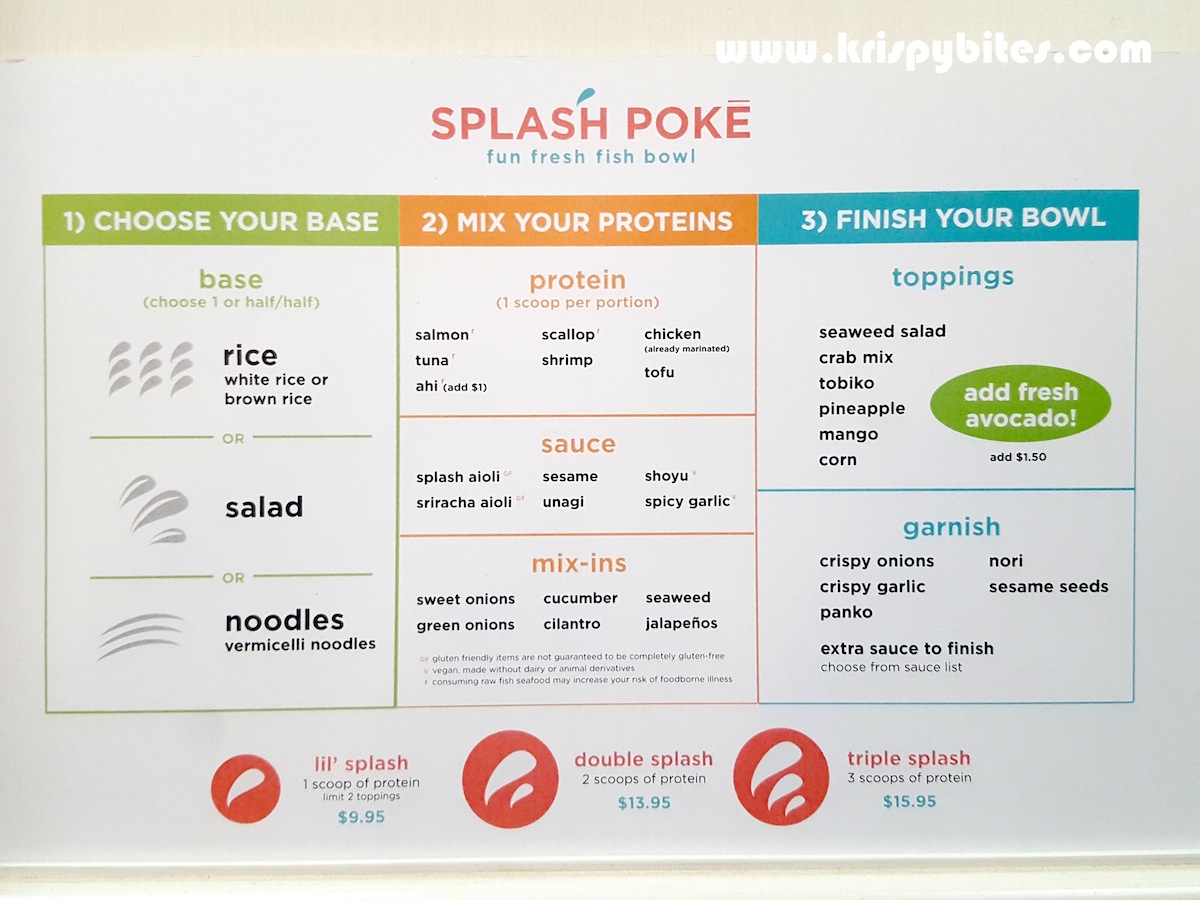 Splash Poke - Hawaiian Poke Bowl - Krispy Bites