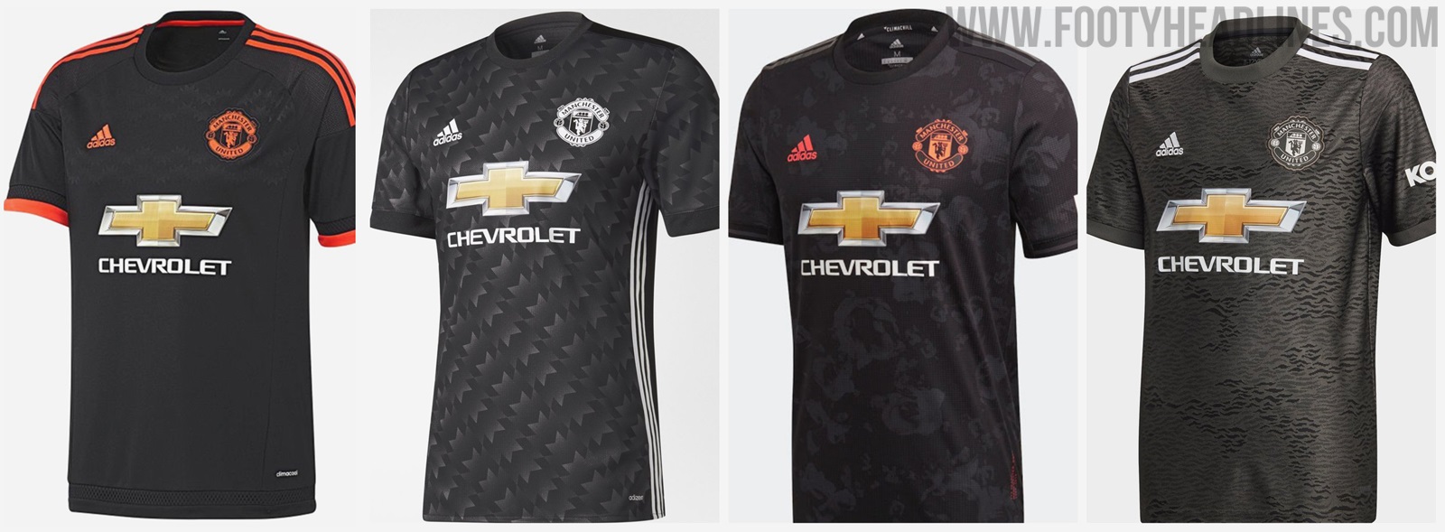 Fundamentally The Same Shirt Each Time? Adidas Manchester United 'Black ...