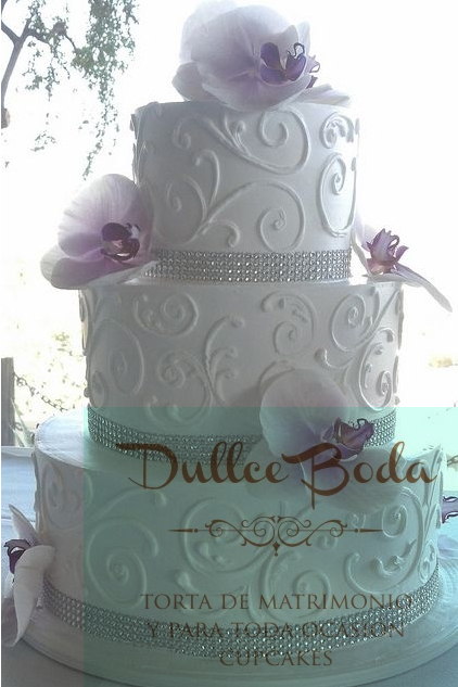 Dullce Boda Tortas de Boda: Torta Decorada en Perlas