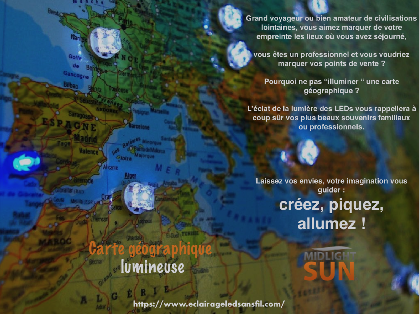 éclairage LED sans fil - panneau conducteur d'électricité - conçu ...