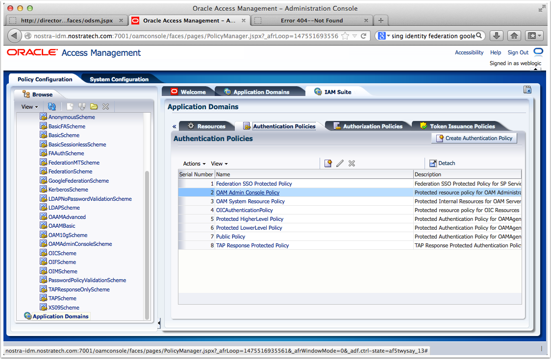 Nostra Technology: Integrasi Oracle Access Management (OAM) 11gR2 ...