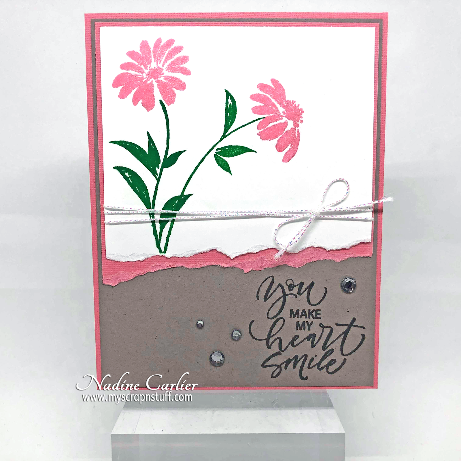 How To Create A CAS Layered Card ~ Nadine Carlier