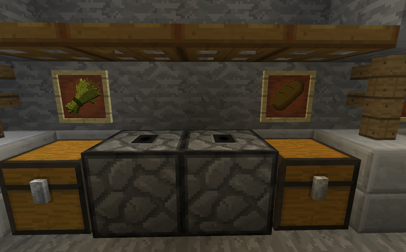 Minecraft Projects: Minecraft Kitchen: with Functional Food Dispensers