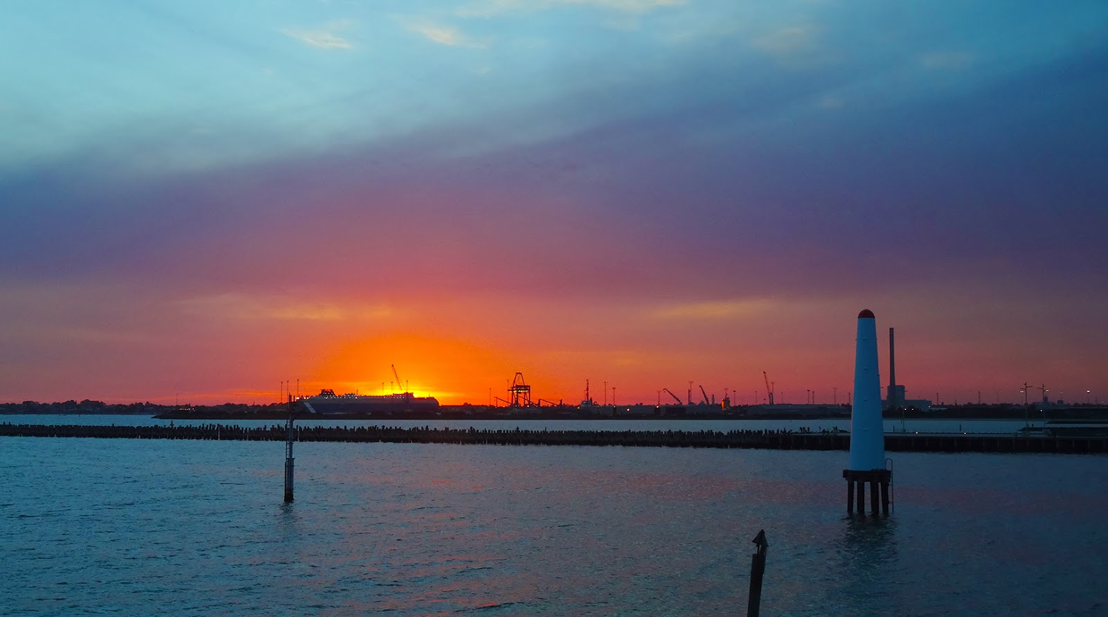 MAP: PORT OF MELBOURNE SUNSET