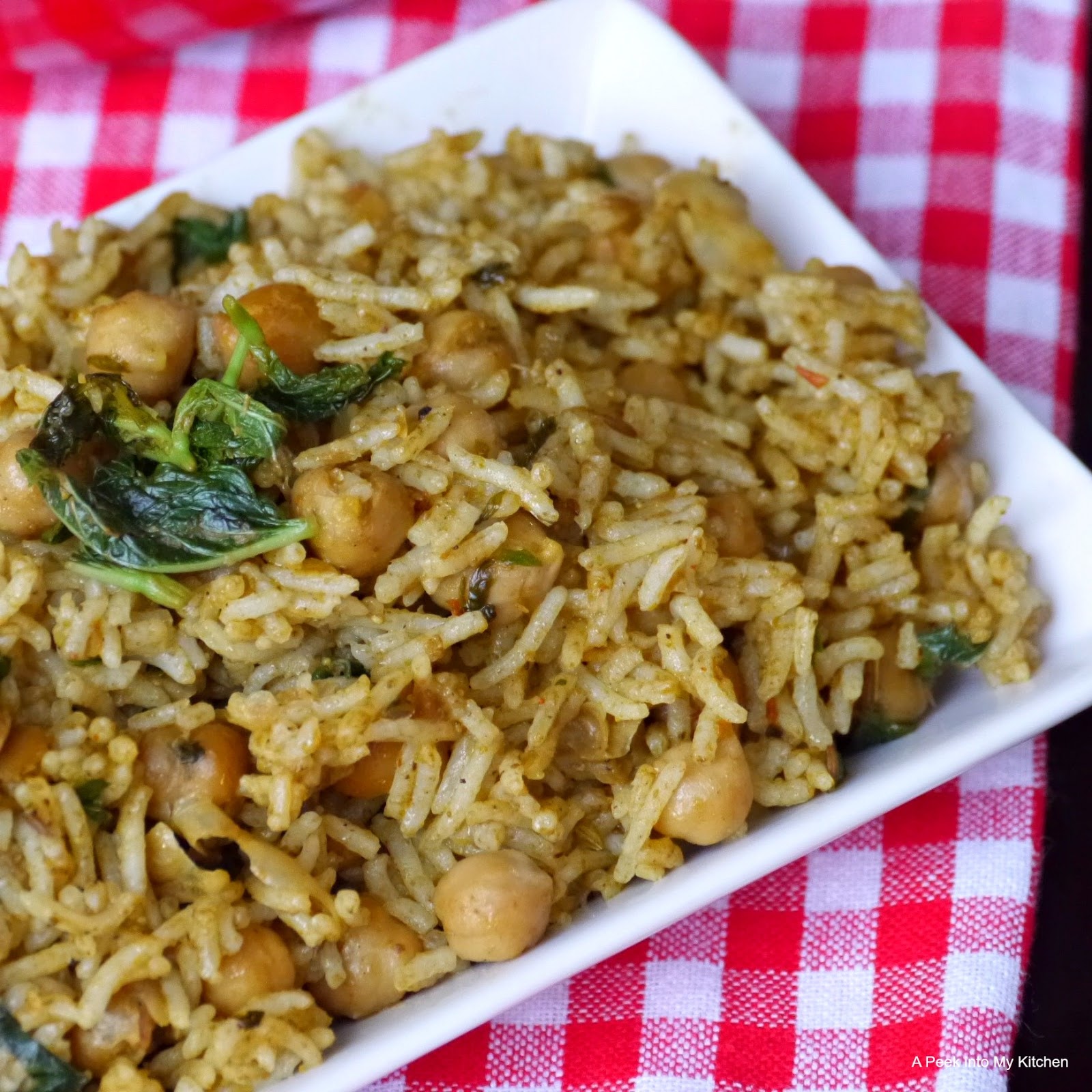 A Peek into My Kitchen: Chana / Chickpeas Biryani ~ Day 165