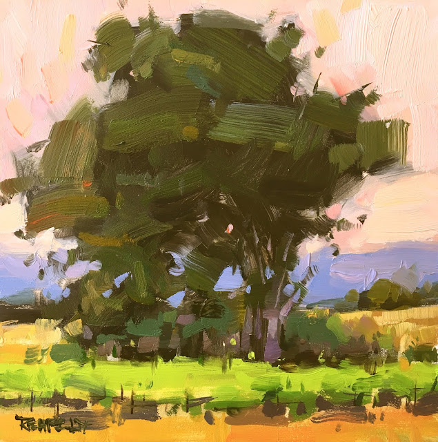 Cathleen Rehfeld: #1152 Asymmetrical Oak Tree